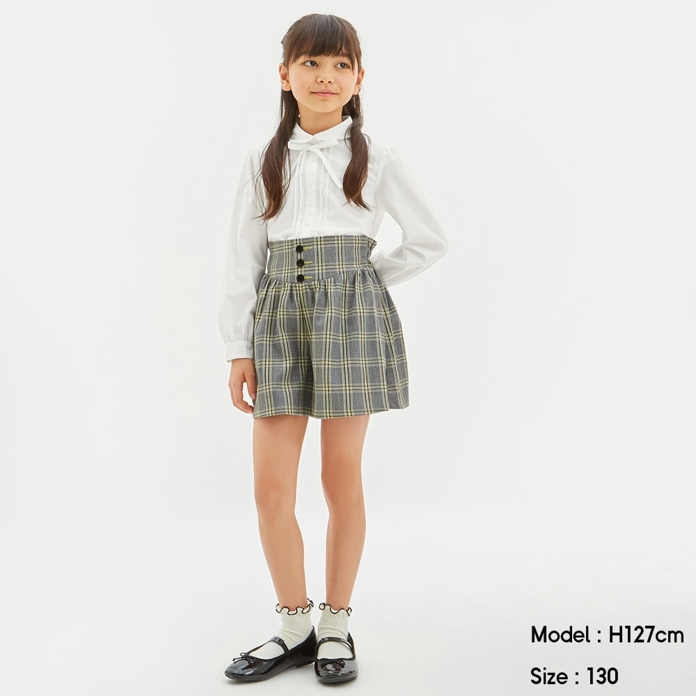 ランキング上位のプレゼント ジーユー チェック キュロット 140 kids-nurie.com