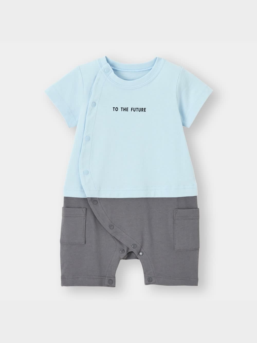 GU公式 | BABY(NEWBORN)セパオール(半袖)(ロゴ)+E