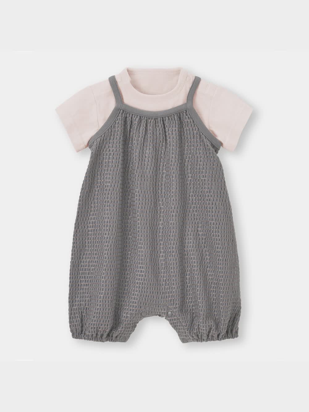 GU公式 | BABY(NEWBORN)ロンパースセット(半袖)(サロペット)+E