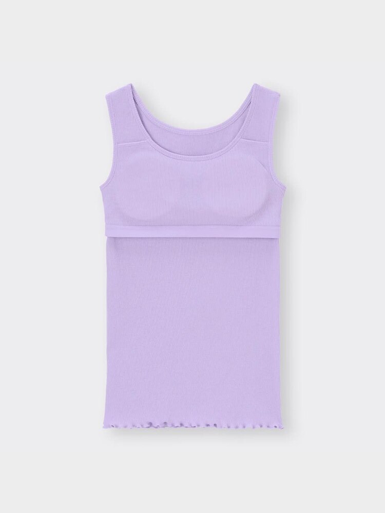 GU公式 | GIRLSブラフィールプチリブタンクトップ+E