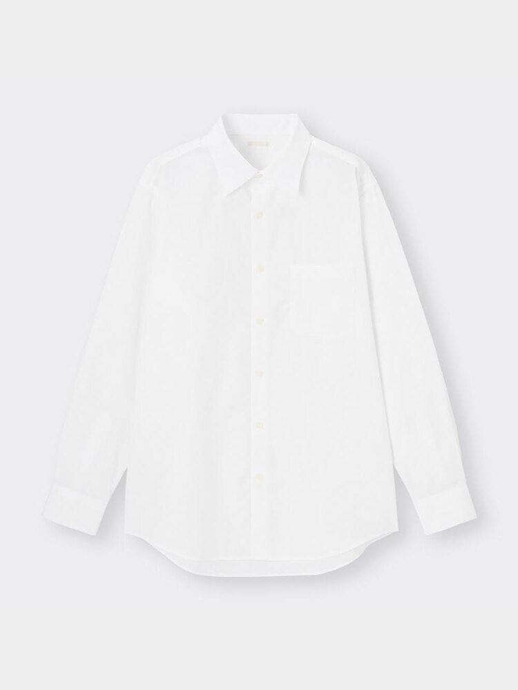 GU公式 | イージーケアレギュラーフィットシャツ(長袖)SW+E