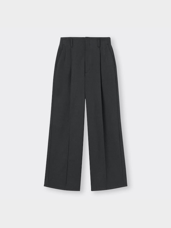 GU公式 | ブラッシュドジャージーワイドパンツ(丈標準70.0～74.0cm)