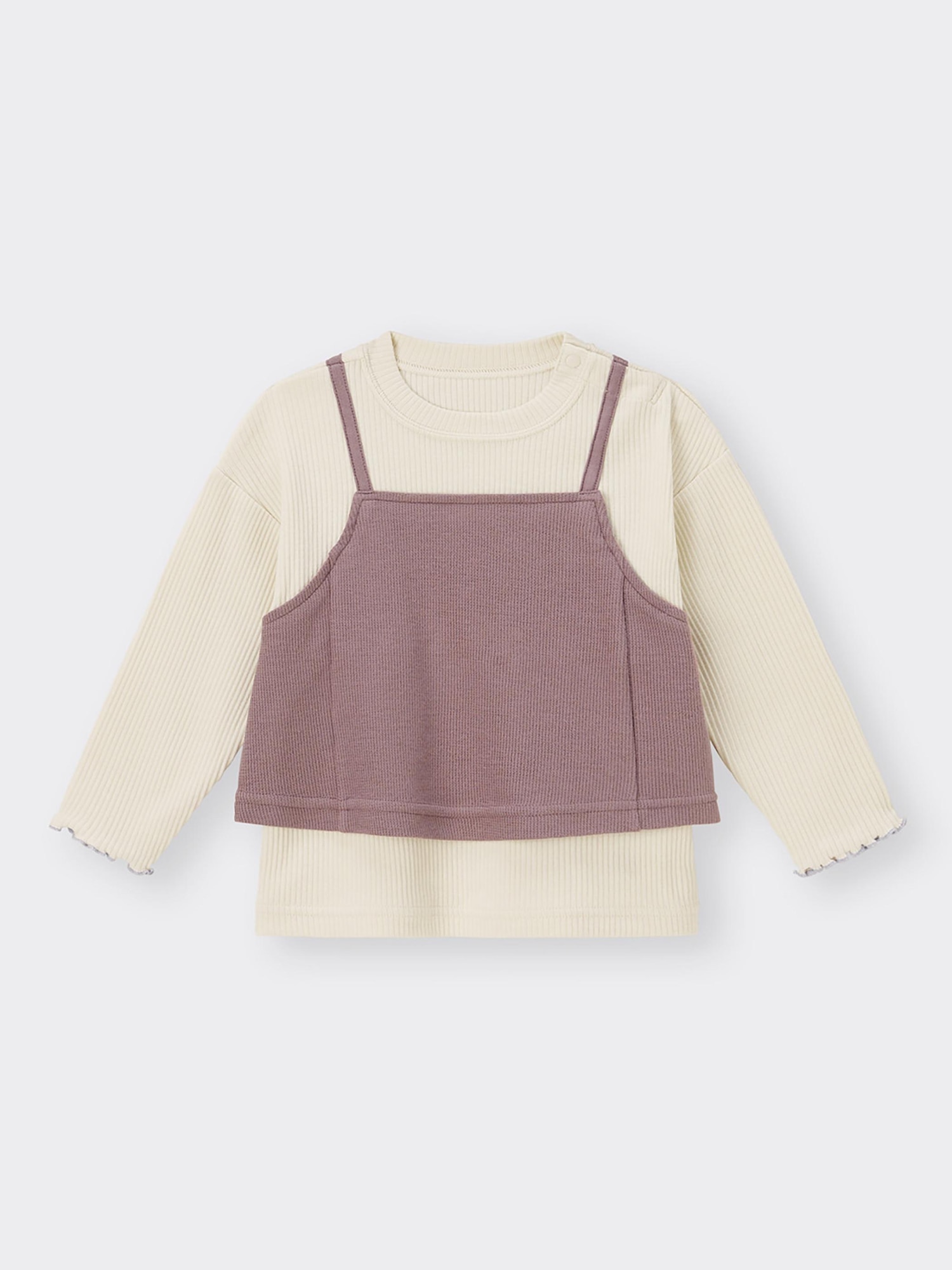 GU公式 | BABY(TODDLER)GIRLSキャミソールドッキングT(長袖)+E