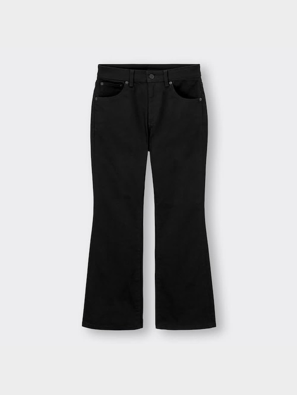 GU公式 | ミドルライズフレアジーンズB+EC(丈短め68.0cm)