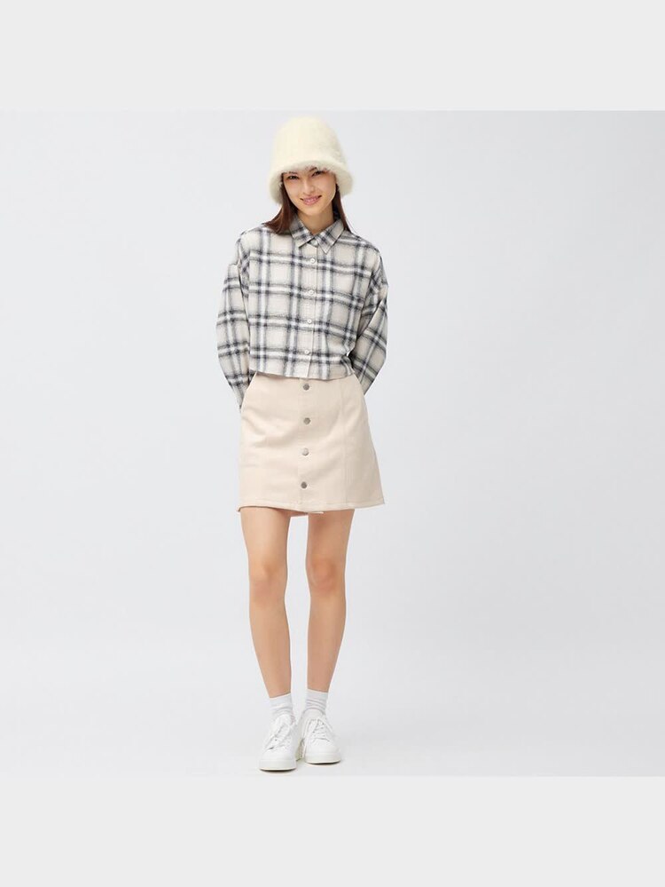 GU公式 | スエードタッチミニスカートOSB+EC