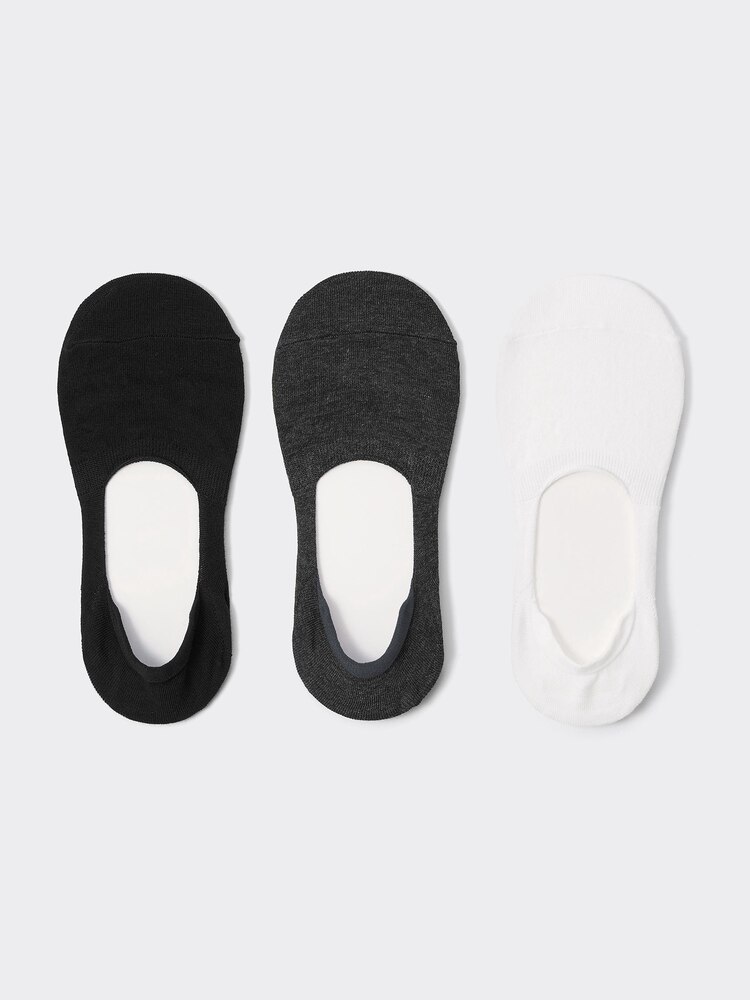 GU公式 | カバーソックス3PB(滑り止め付き)