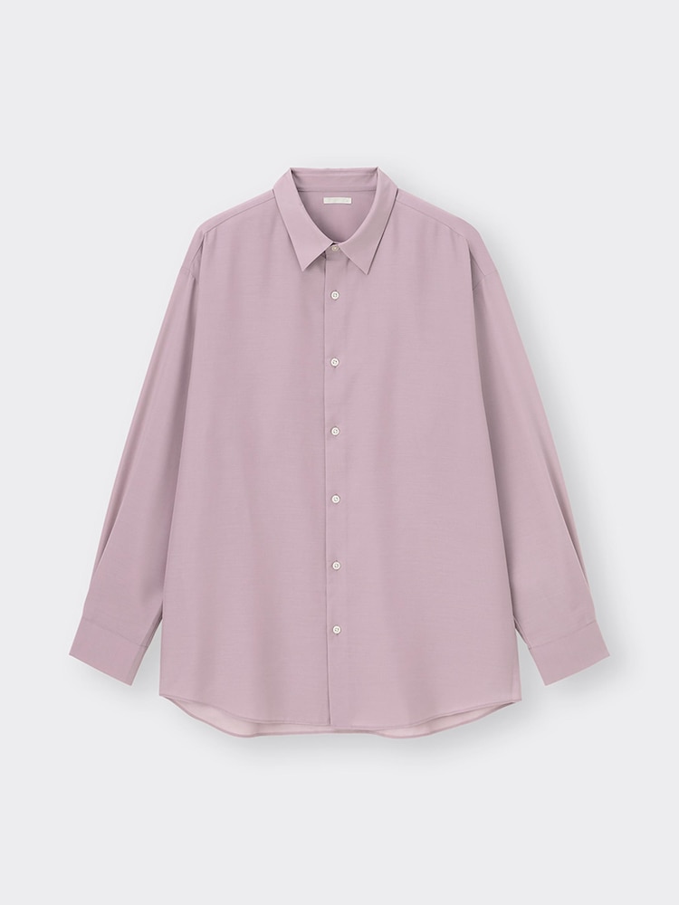GU公式 | イージーケアシアーオーバーサイズシャツ(長袖)
