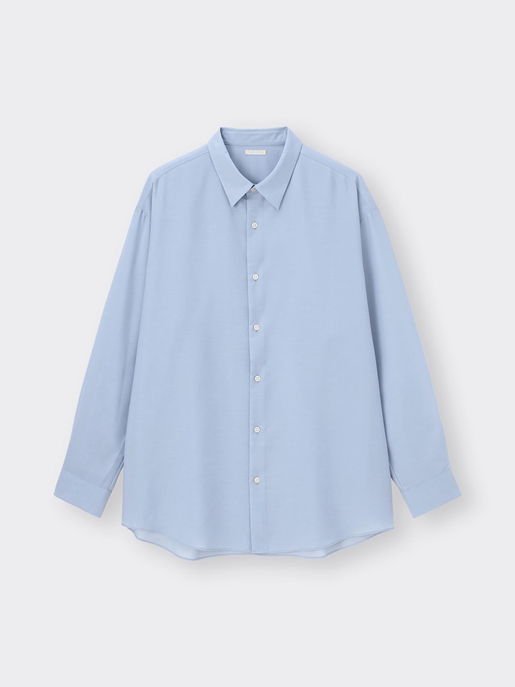 GU公式 | イージーケアシアーオーバーサイズシャツ(長袖)
