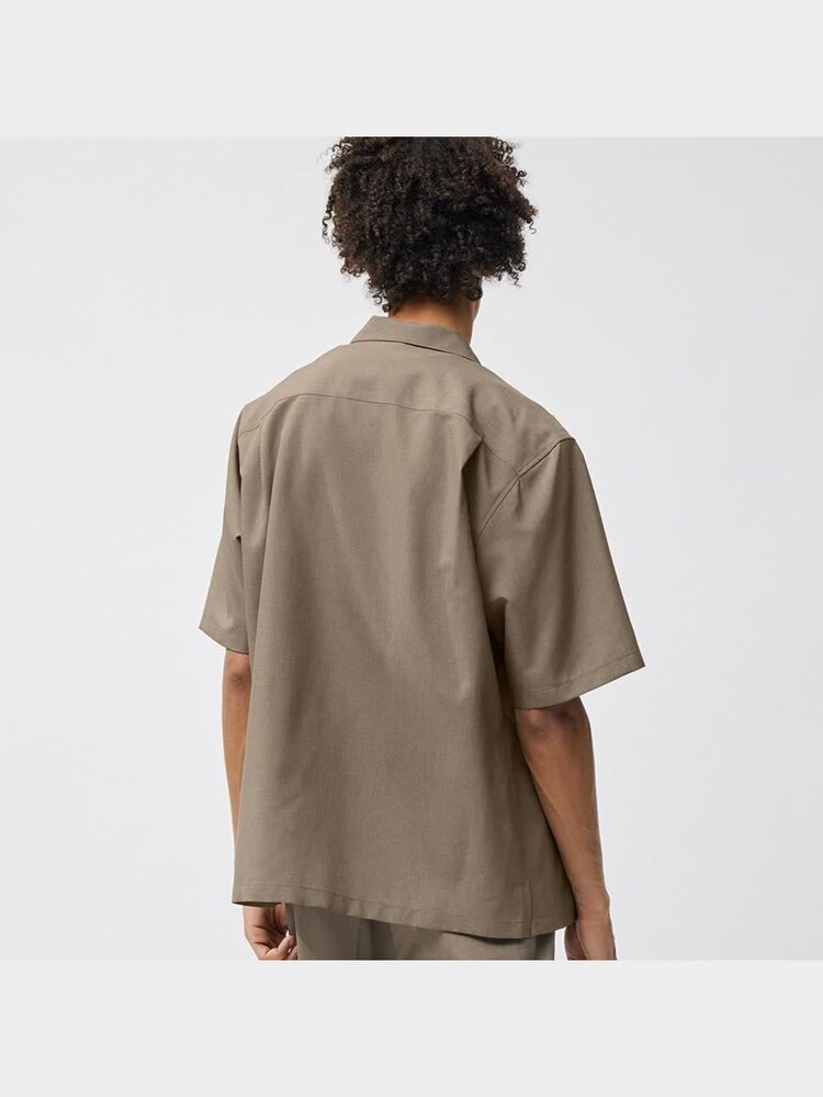 GU公式 | ドライオープンカラーシャツ(5分袖)SW(セットアップ可能)