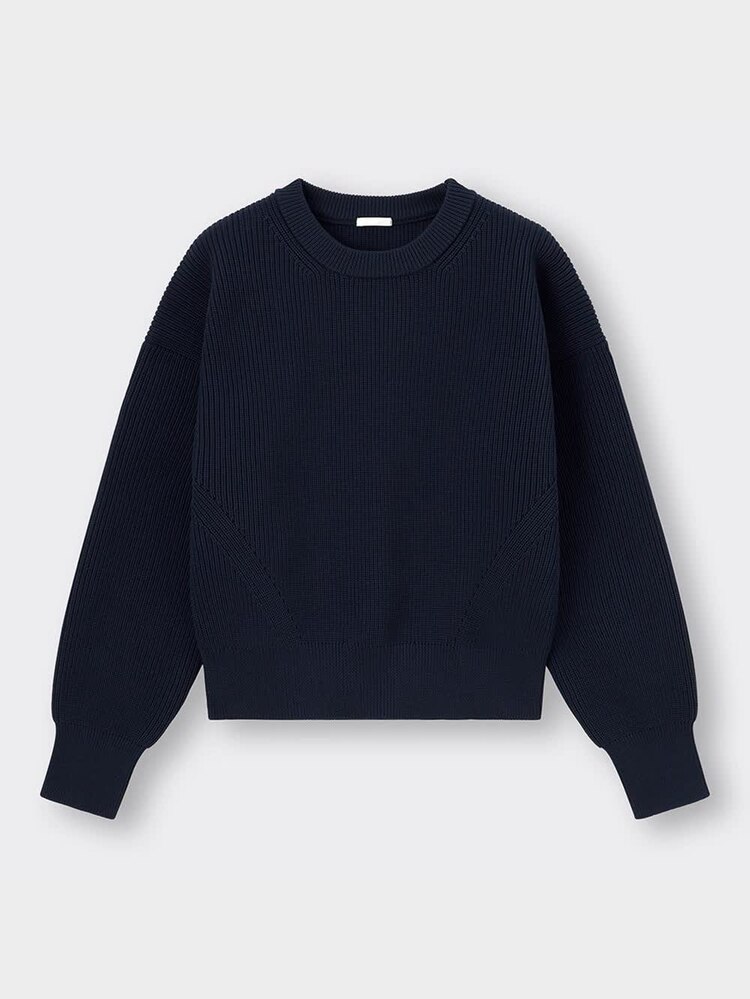 GU公式 | スポンジニットプルオーバー(長袖)+E