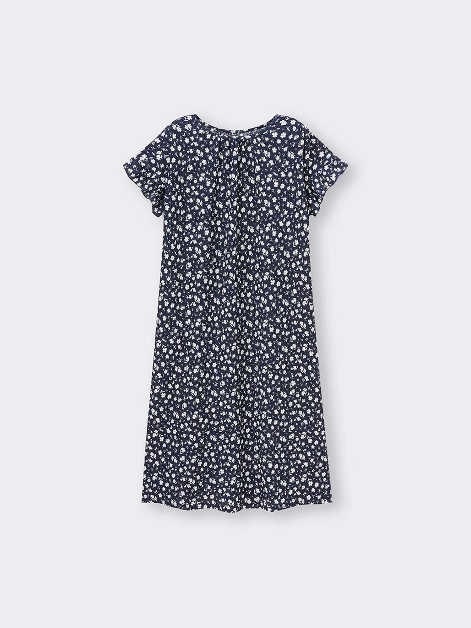 GU公式 | ラウンジワンピース(半袖)(フラワー)+E