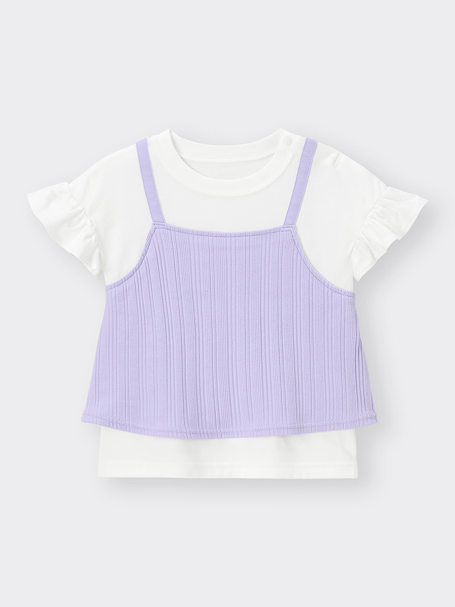 GU公式 | BABY(TODDLER)GIRLSキャミソールドッキングT(半袖)+E