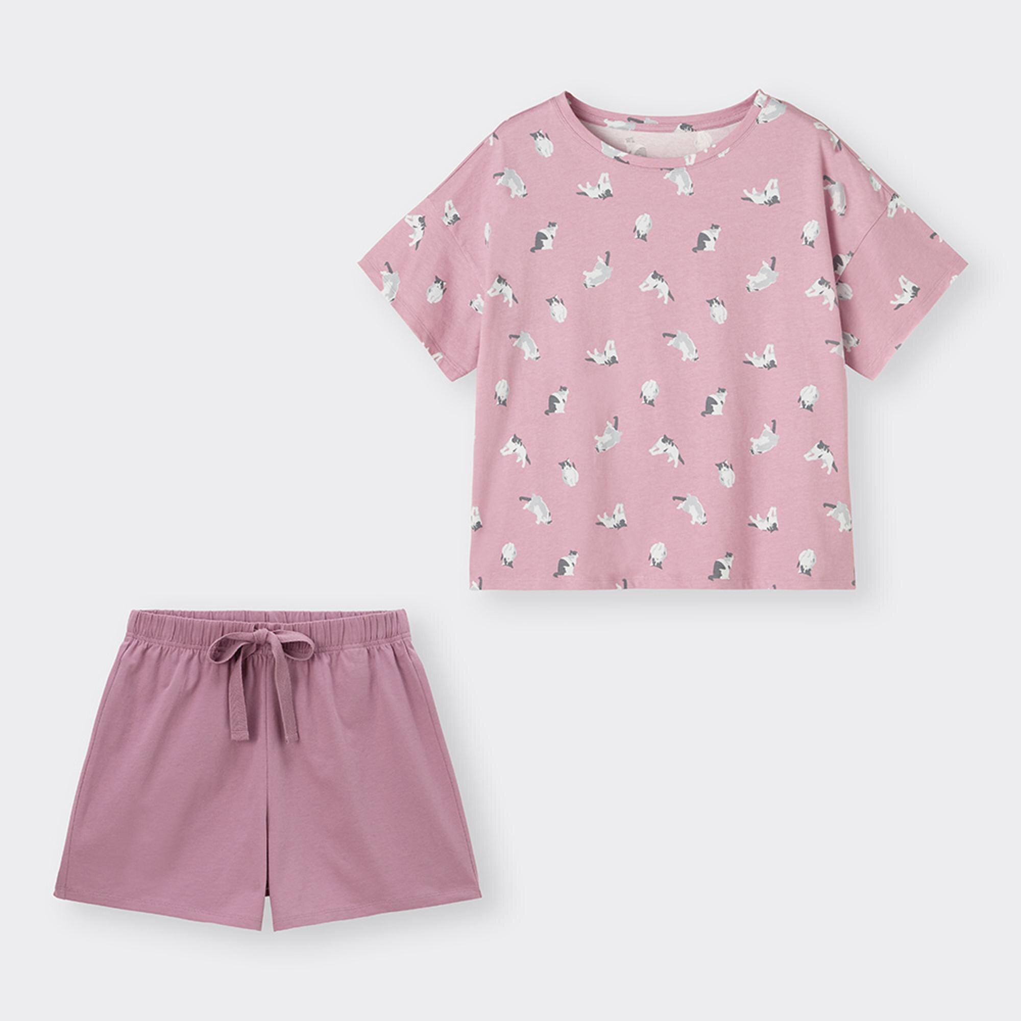 女裝 家居服組(短袖短褲)(貓)OSB+EC | UQ 搜尋