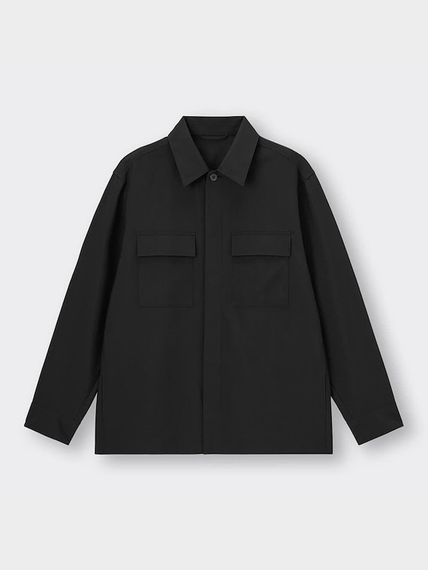 GU公式 | ドライイージーケアCPOシャツ(長袖)SW(セットアップ可能)