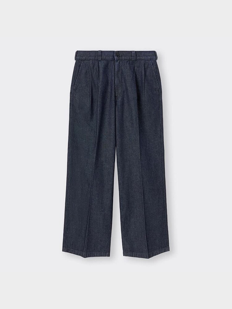 GU公式 | スーパーバギーデニムスラックス+EC(丈長め79cm)