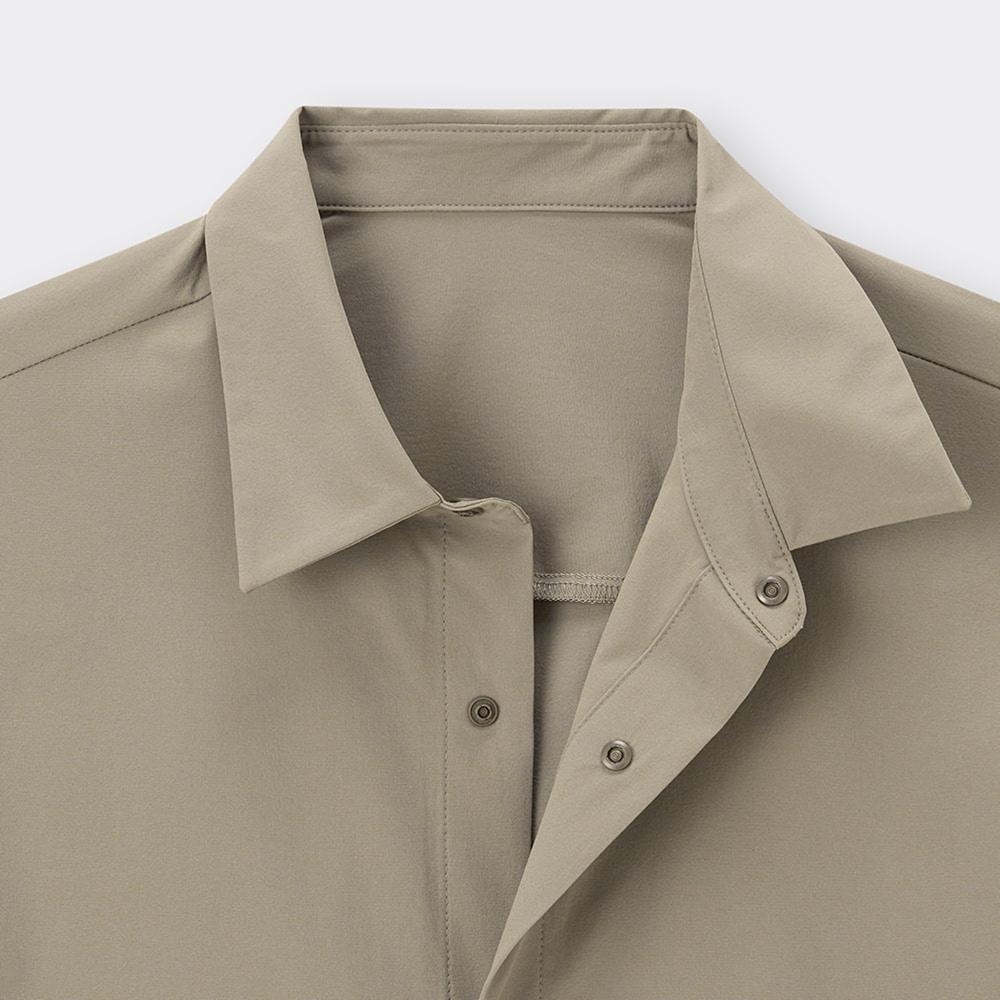 男裝 尼龍彈性襯衫(5分袖)SW+E(成套穿搭推薦) | UNIQLO 比價 | UQ 搜尋