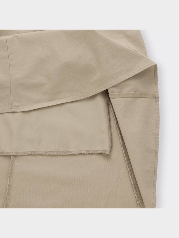 GU公式 | リネンブレンドフレアミディスカート+EC(丈短め78.0-82.0cm)