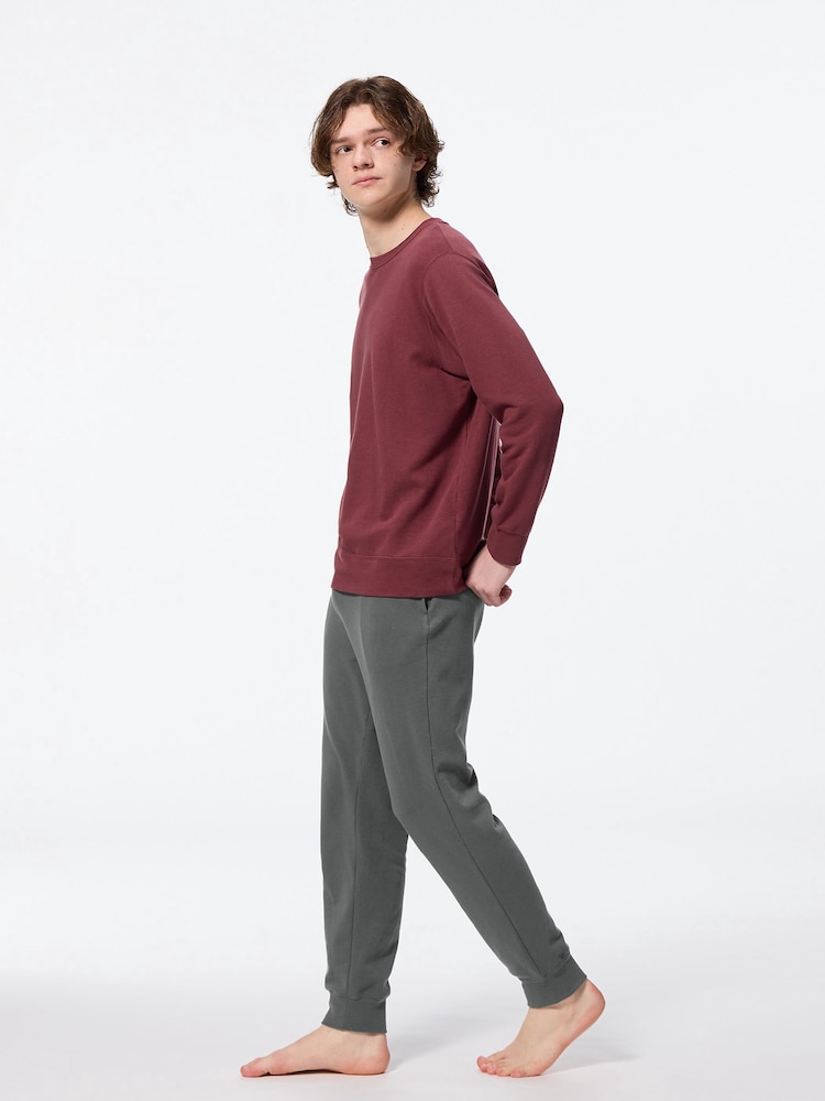 GU公式 | ストレッチソフトラウンジセット(長袖&ロングパンツ)