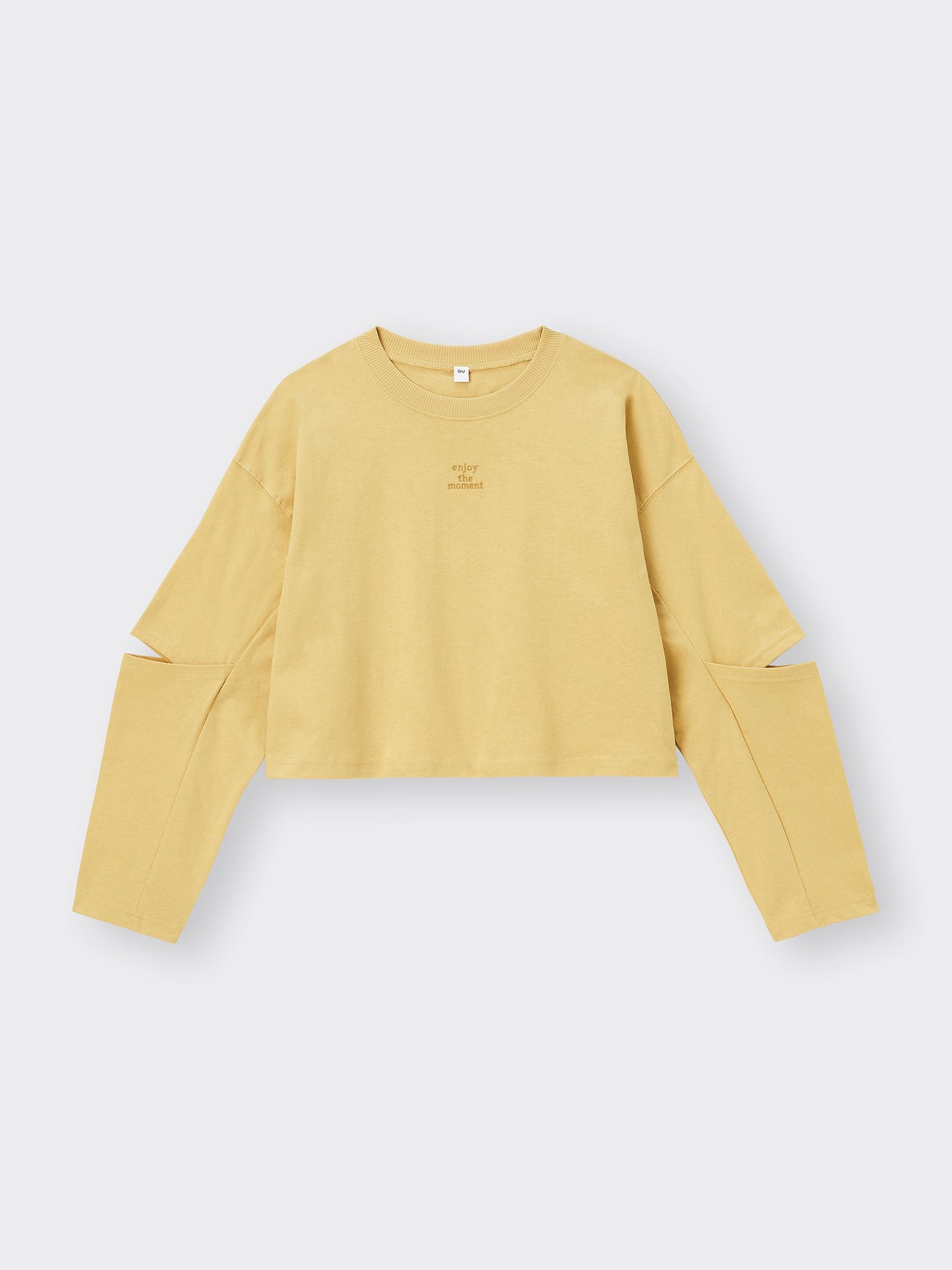 GU公式 | GIRLSカットアウトT(長袖)JR