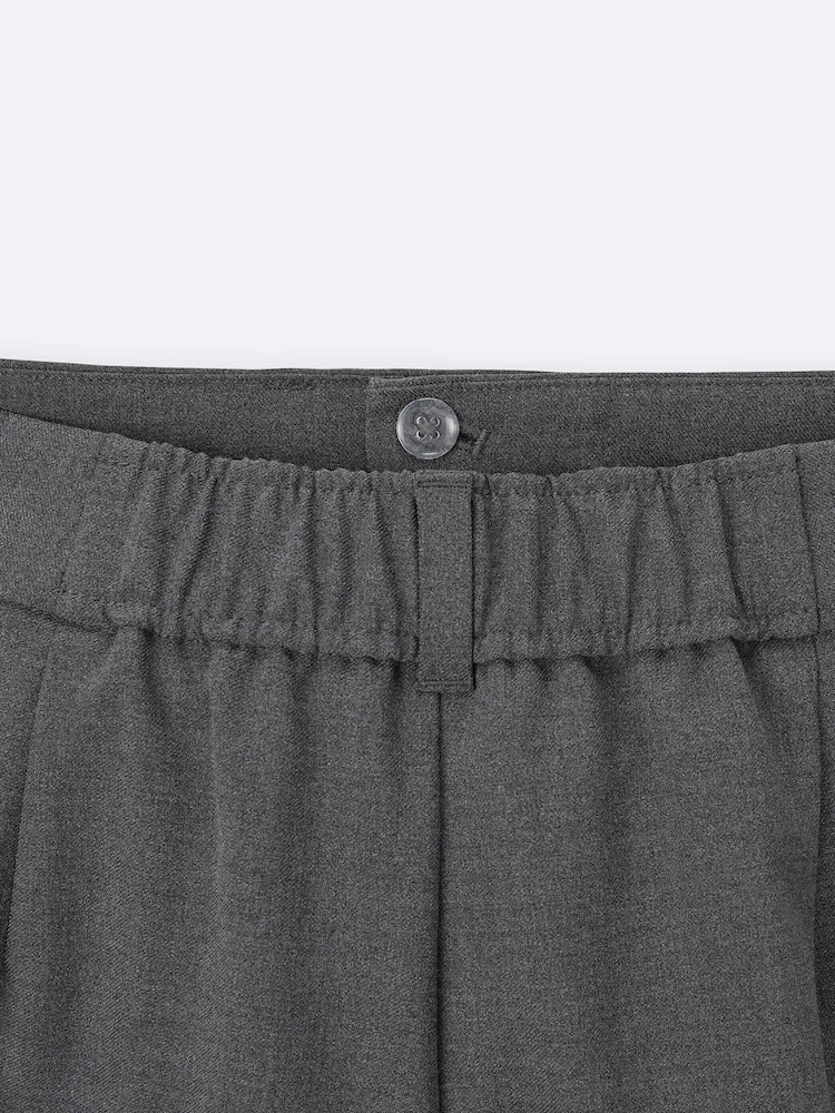 GU公式 | タックワイドパンツ+EC(丈長め80.0cm)