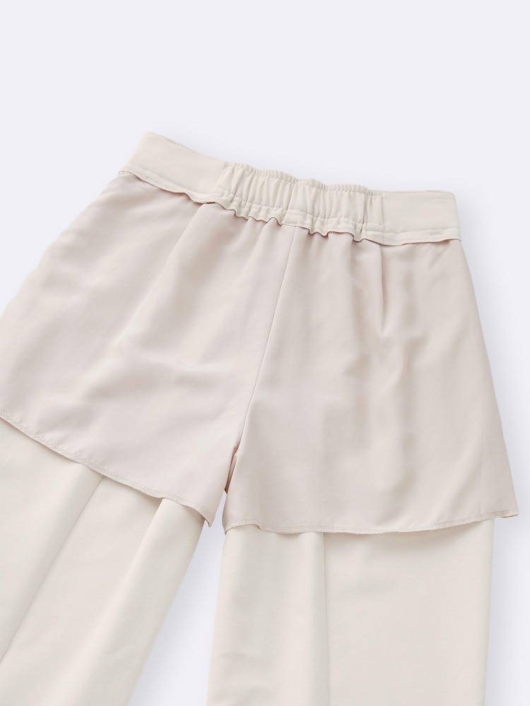 GU公式 | タックワイドパンツ+EC(丈長め80.0cm)