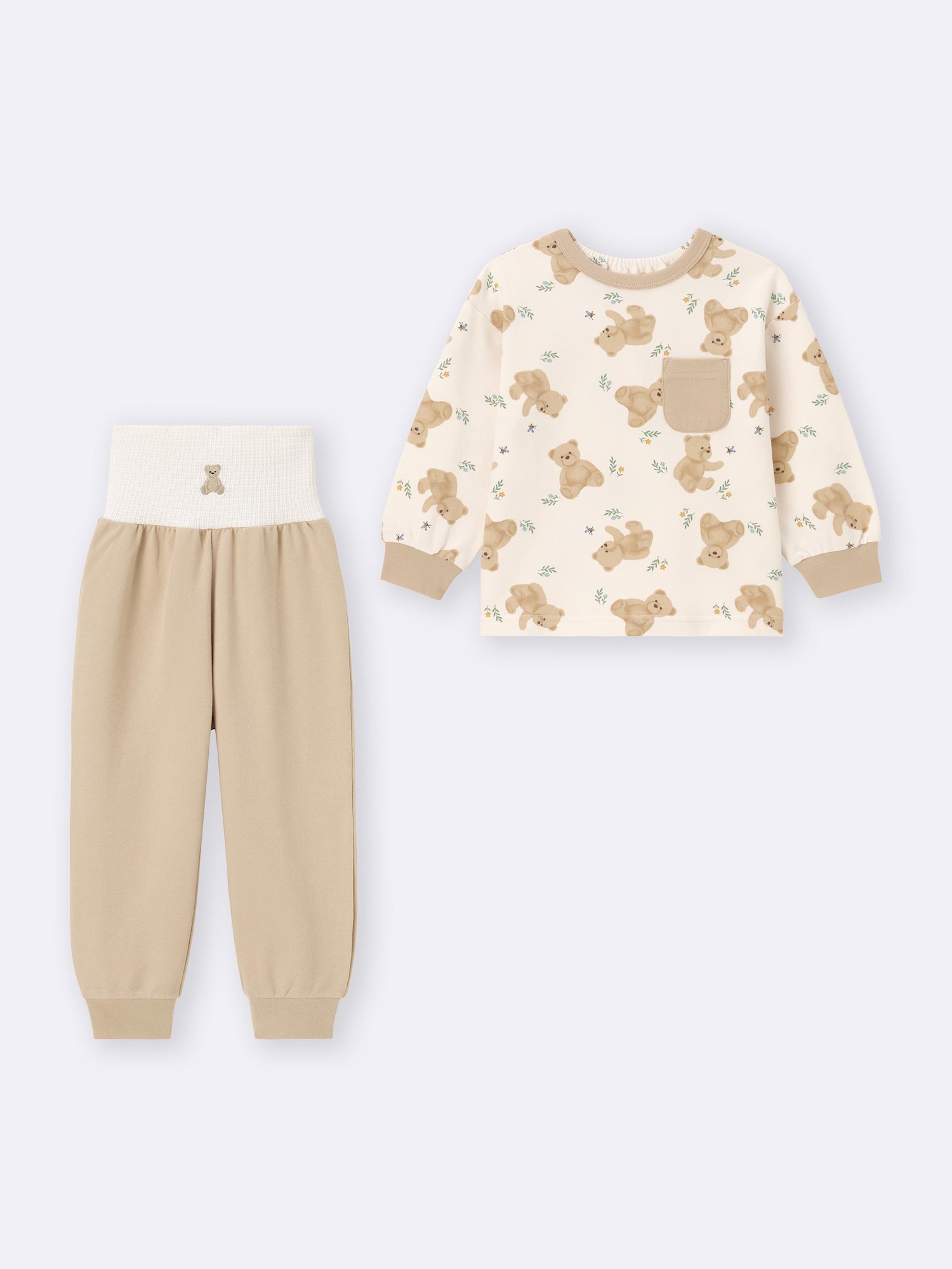 GUのBABY(TODDLER)カンタンパジャマ(長袖&ロングパンツ)+E | StyleHint