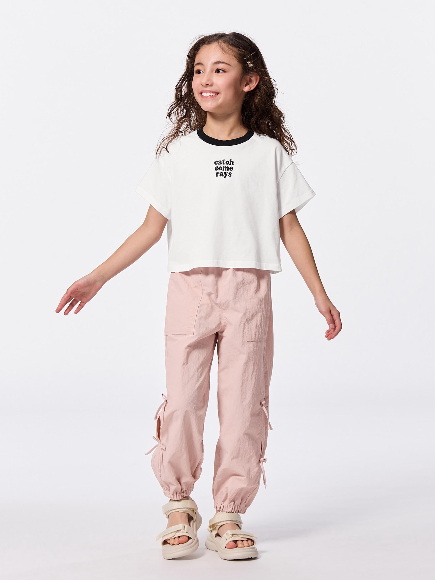 GUのGIRLSサイドリボンパンツNT+E | StyleHint