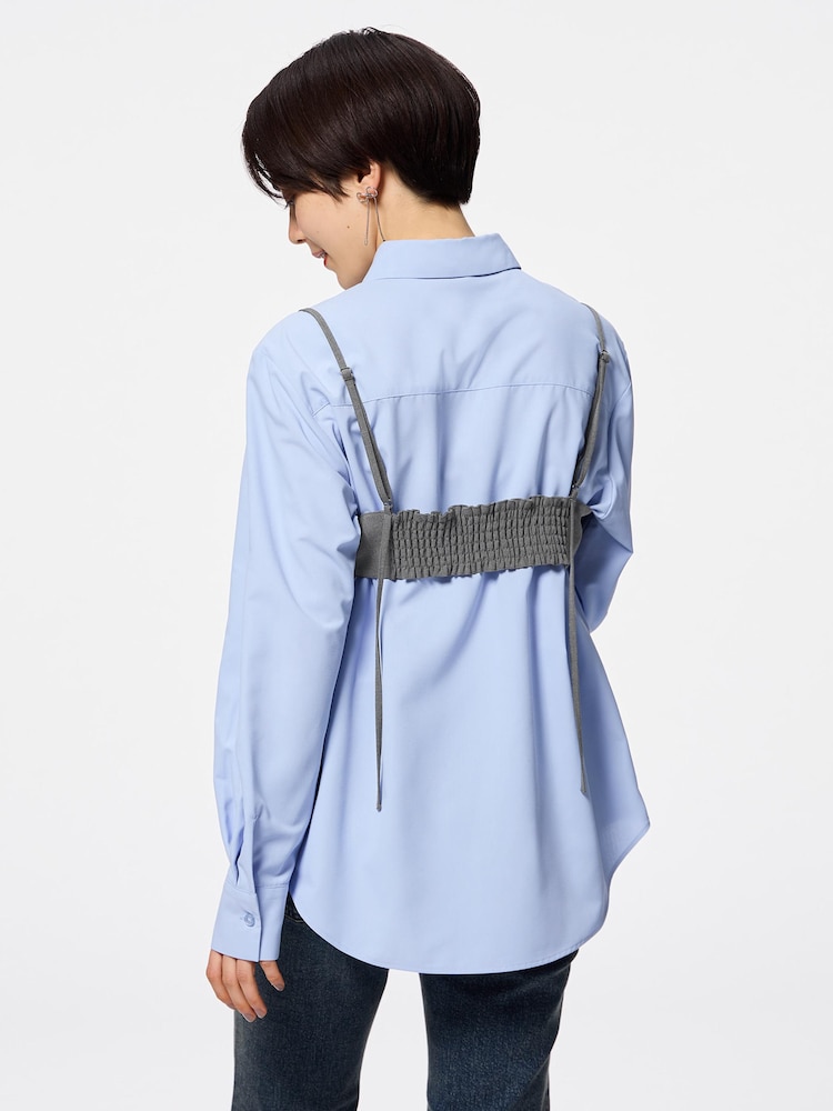 GU公式 | 2ピースビスチェアンドシャツセットQ