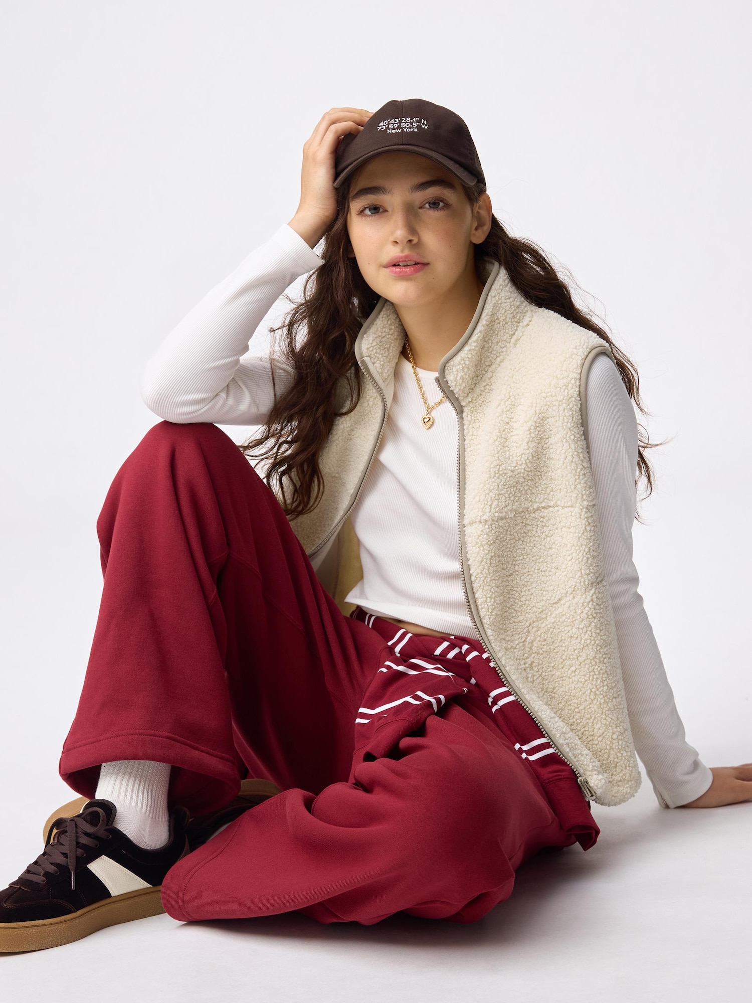 GUのボアフリースベスト+X | StyleHint