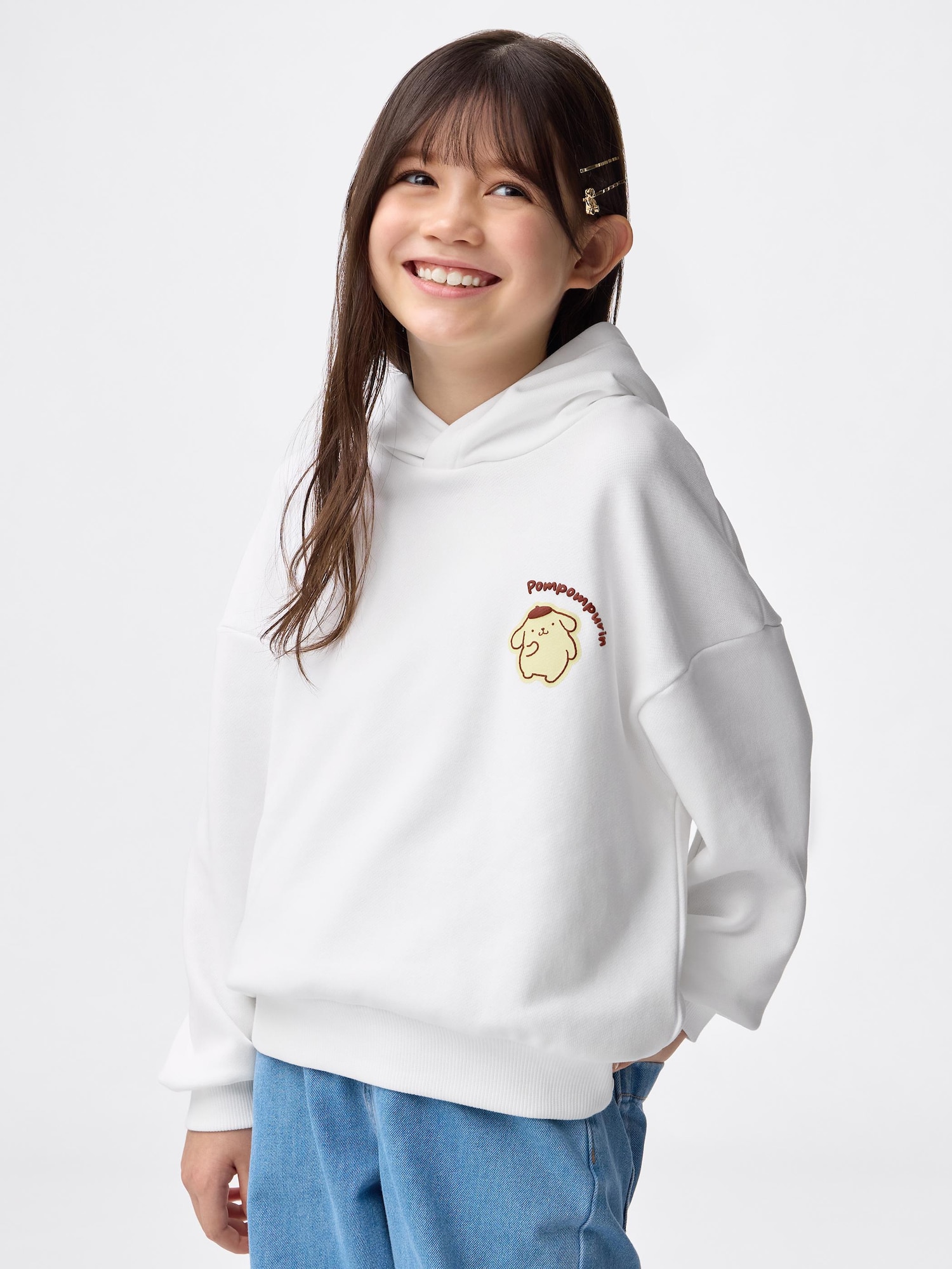 GU公式 | GIRLSスウェットパーカ Sanrio characters