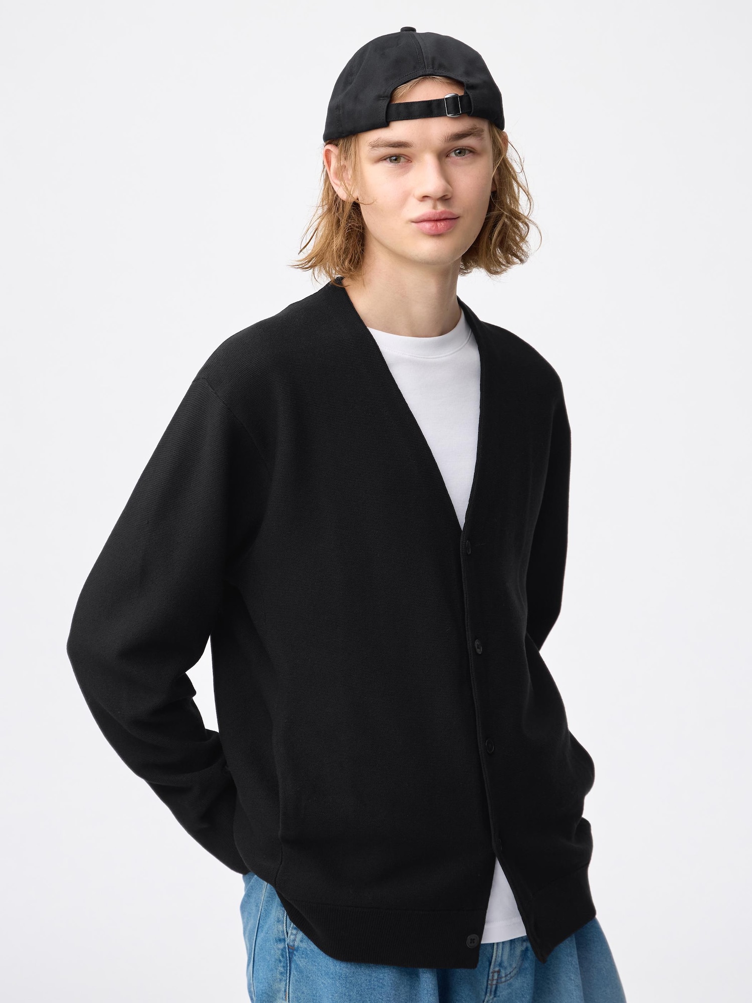 GUのウォッシャブルVネックカーディガン | StyleHint