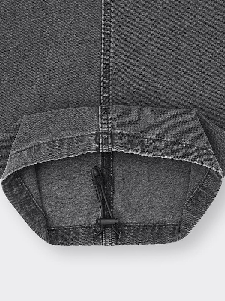 Denim Super Wide Cargo Pants | GU US