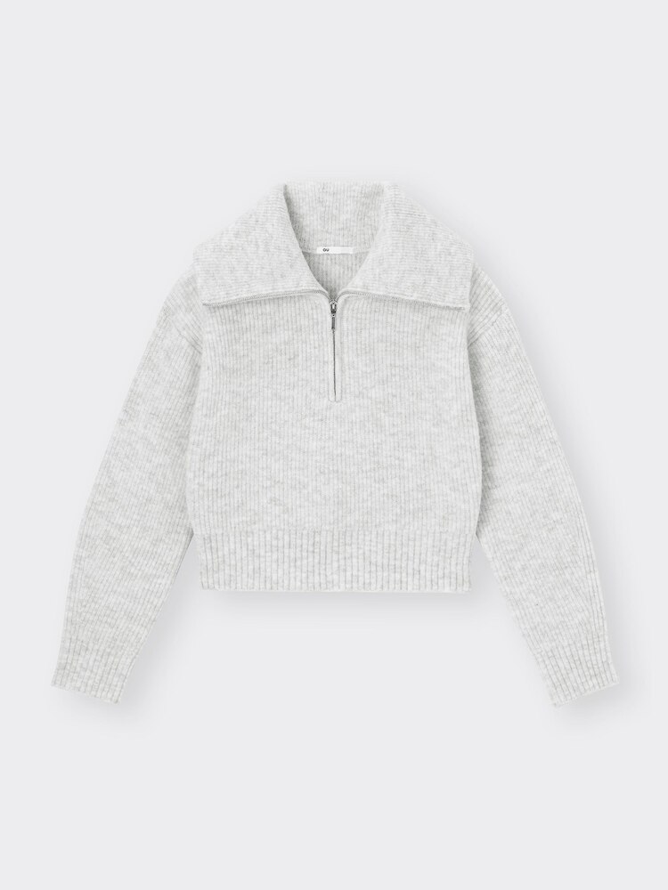 Puffy Touch Big Collar Sweater | GU US