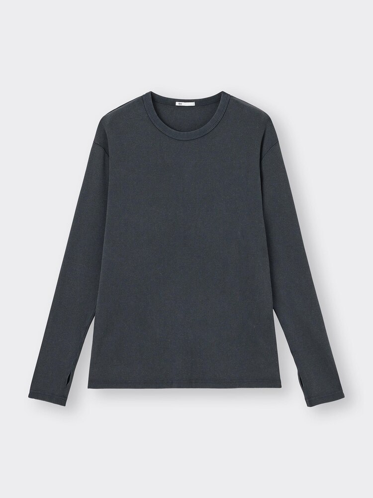 Washed Slim Fit T-Shirt Long Sleeve | GU US