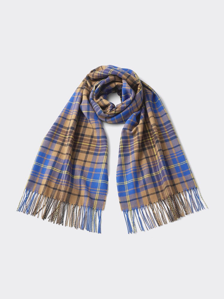 STYLE-HEAT Checked Scarf | GU US