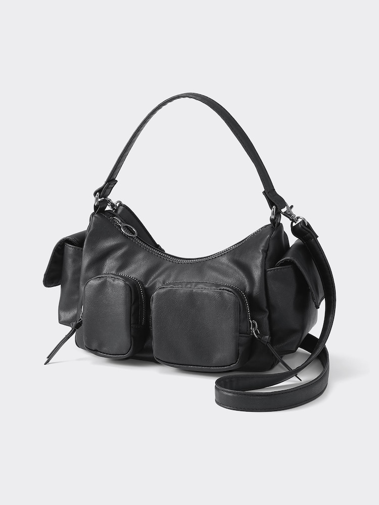 Faux Leather Out Pocket Bag | GU US