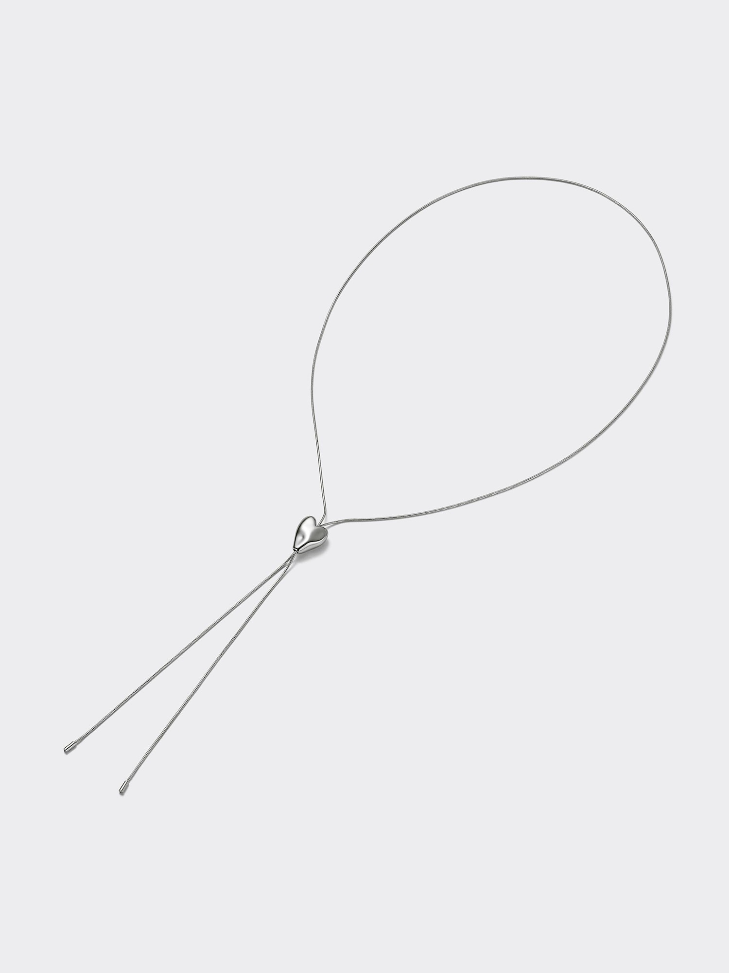 Slide Chain Heart Motif Necklace | GU US