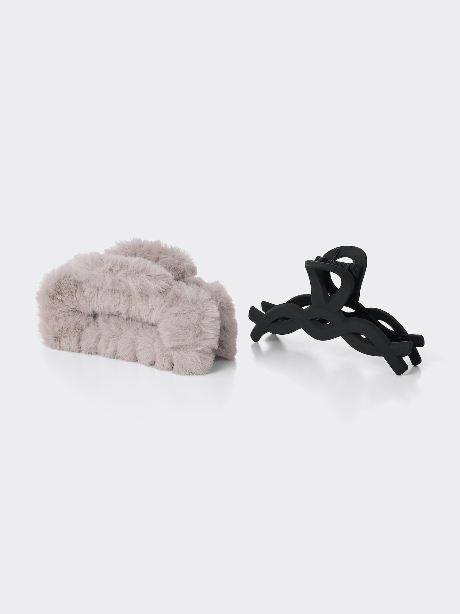 Faux Fur Square Hair Clip 2-Pack | GU US
