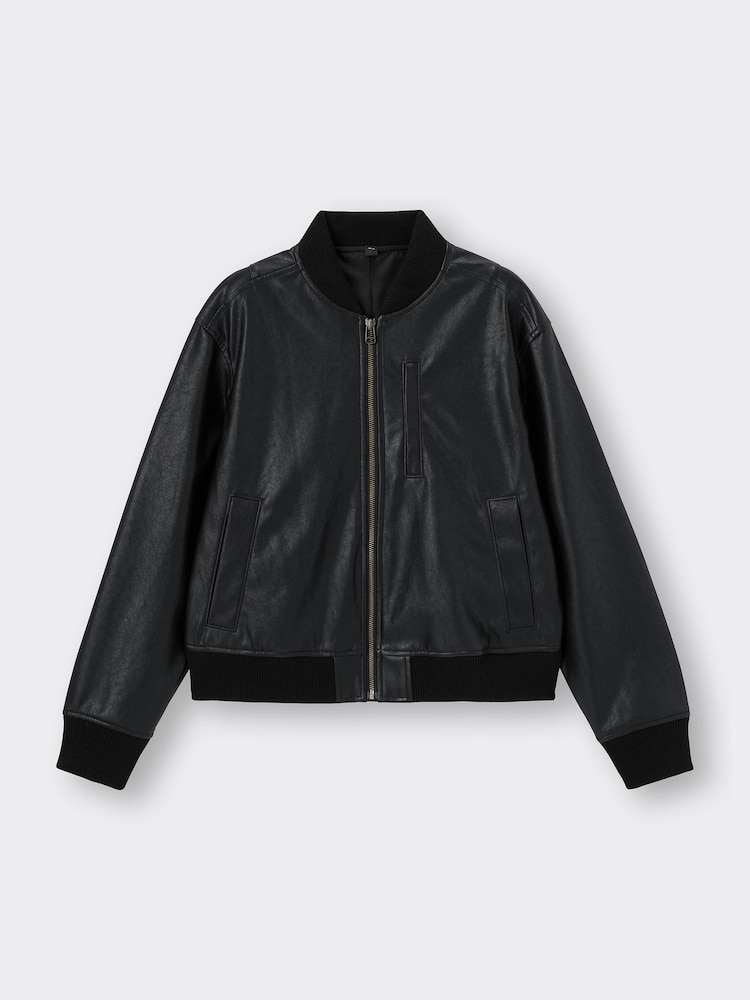 Faux Leather Jacket | GU US