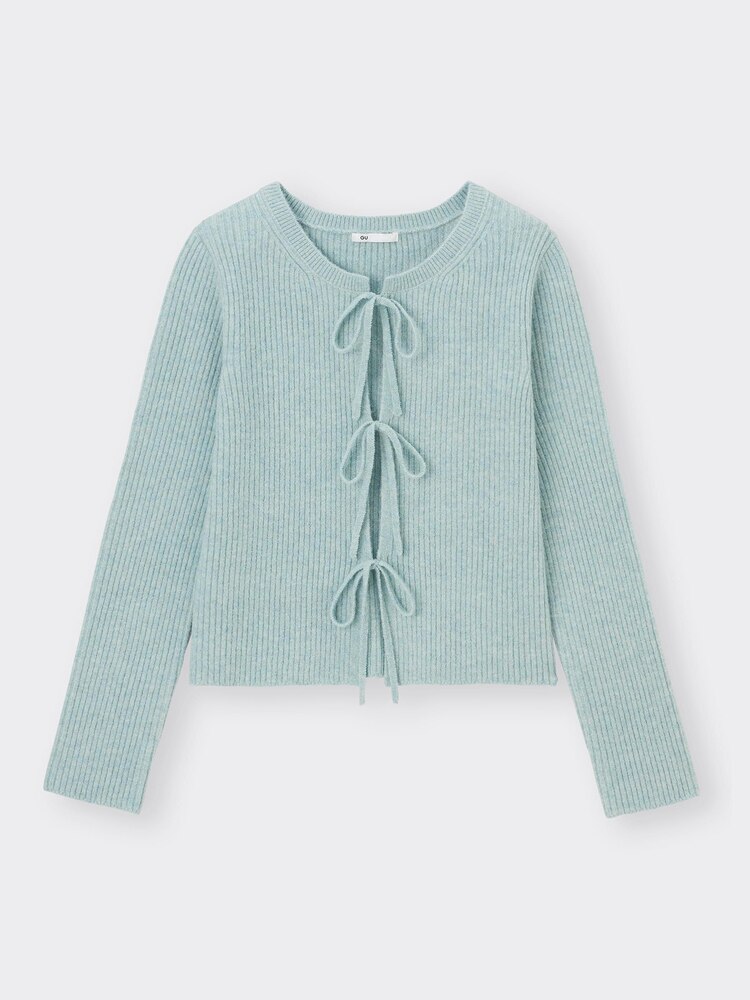 Front Ribbon Cardigan | GU US