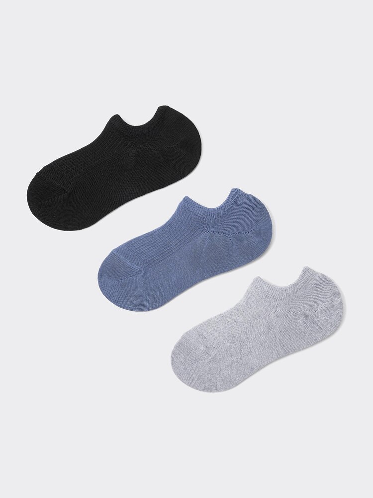 Ribbed Color Very Short Socks 3-Pack Non-Slip | GU US