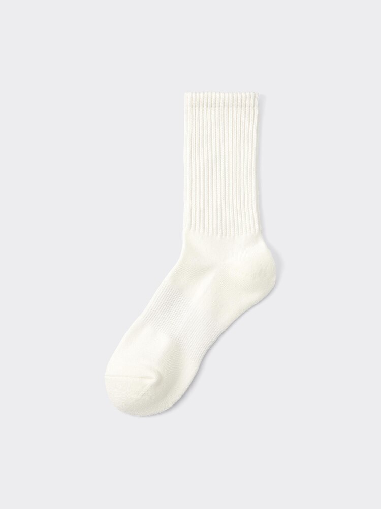 STYLE-HEAT Ribbed Pile Crew Socks | GU US