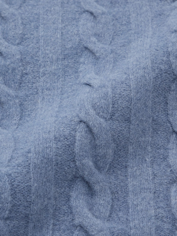 Puffy Touch Skipper Cable Sweater | GU US