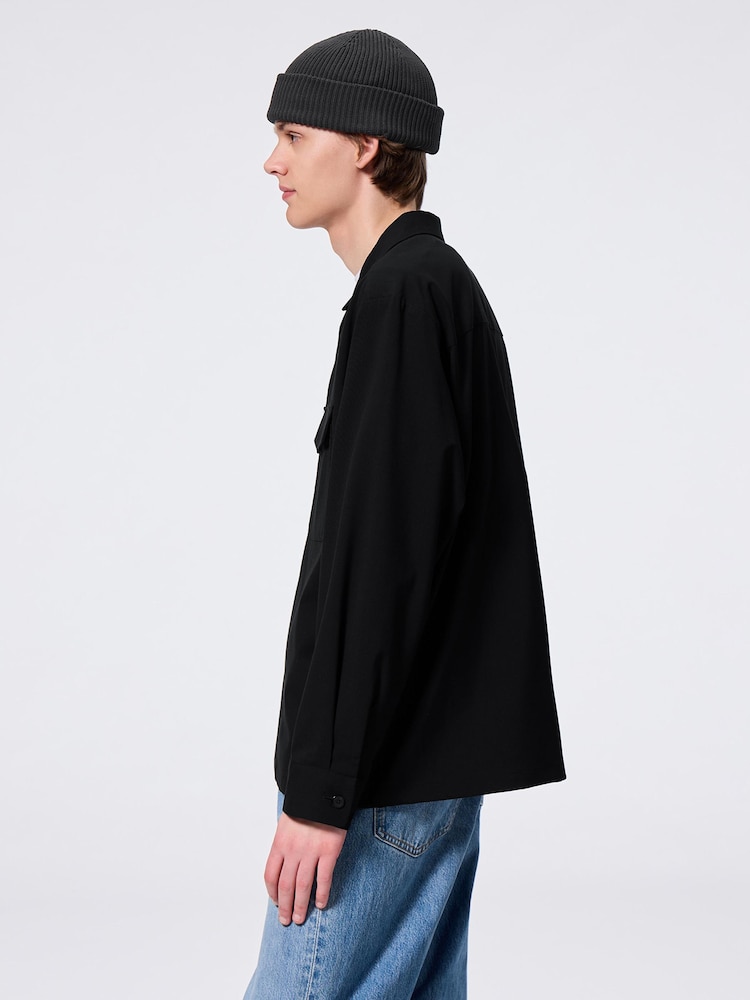 Double Pocket Open Collar Shirt | GU US