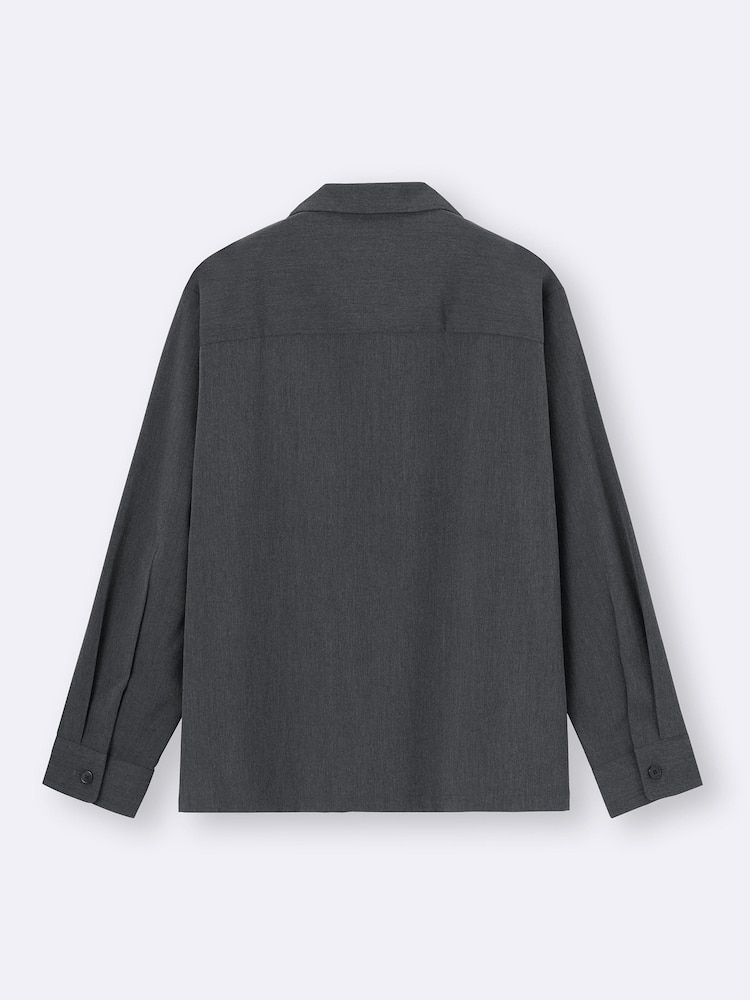 Double Pocket Open Collar Shirt | GU US