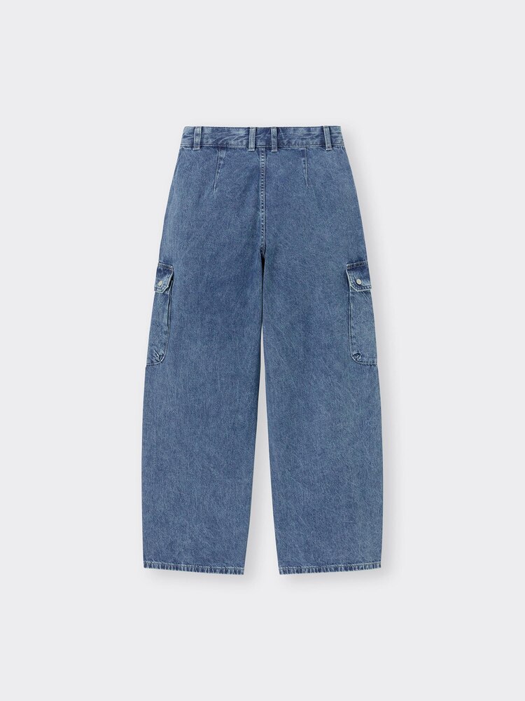 Barrel Leg Cargo Jeans | GU US