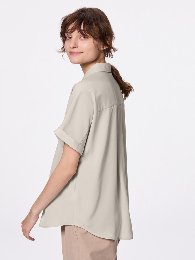 Draped Shirt | Short | GU US