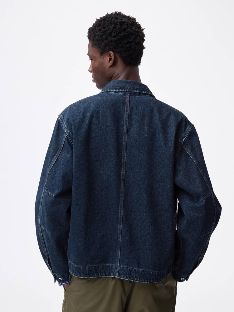 Denim Zip Up Jacket | GU US