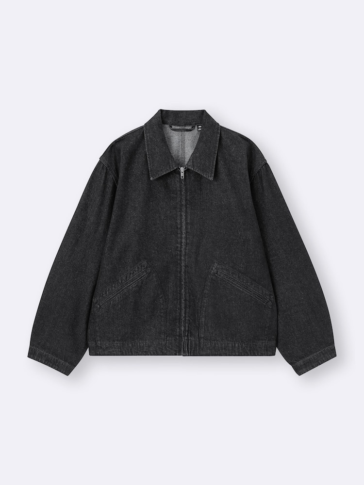 Denim Zip Up Jacket | GU US