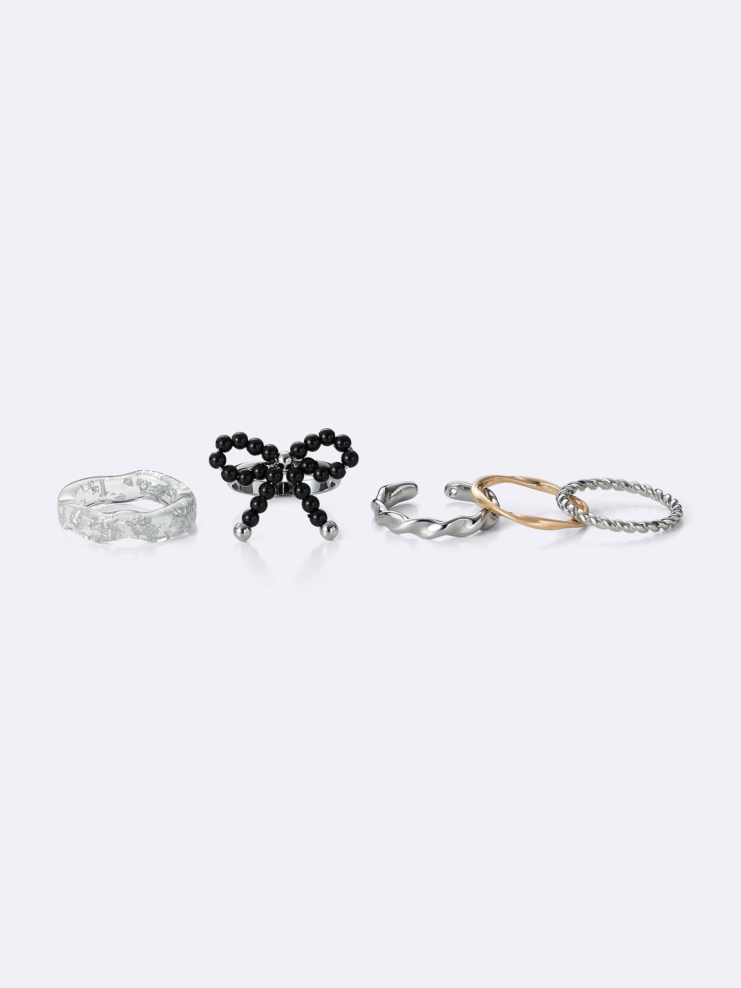 Beads Ribbon Ring 5-Pack | GU US